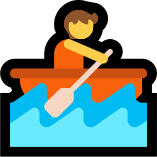 🚣 Person Rowing Boat Emoji on Microsoft Windows 11