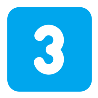 3️⃣ Keycap Digit Three Emoji on Microsoft Windows 11 22H2