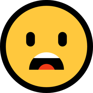 😦 Frowning Face with Open Mouth Emoji on Microsoft Windows 10 ...