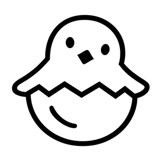 🐣 Nyklekket Kylling Emoji on Noto Emoji Font 14.0