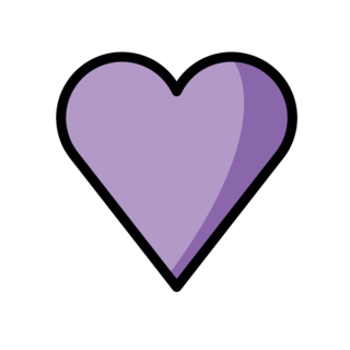 💜 Paars Hart Emoji on OpenMoji 1.0