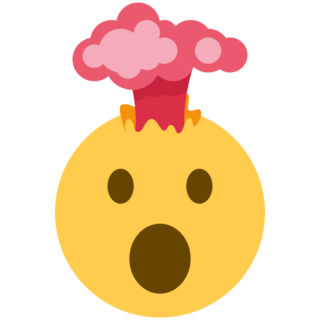🤯 Exploding Head Emoji on Twitter Twemoji 2.3