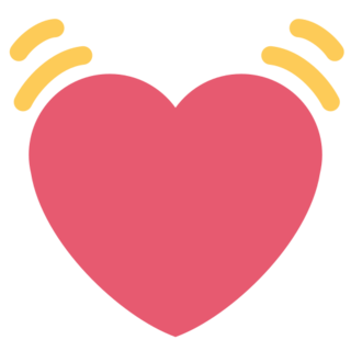 💓 Cuore Che Batte Emoji on Twitter Twemoji 1.0