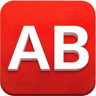 🆎 AB Button (Blood Type) Emoji on Twitter Emoji Stickers 13.1