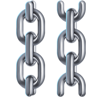 ⛓️ Catene Emoji on Twitter Emoji Stickers 13.1