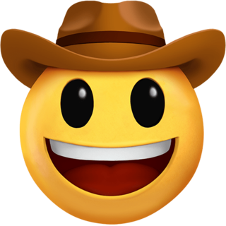 🤠 Cowboy Hat Face Emoji on Twitter Emoji Stickers 13.1