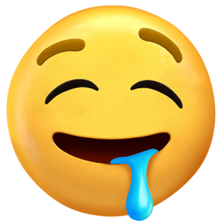 🤤 Visage Qui Bave Emoji on Twitter Emoji Stickers 13.1