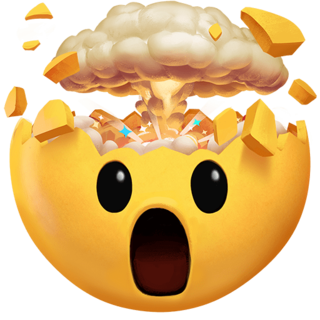 🤯 Exploding Head Emoji on Twitter Emoji Stickers 13.1