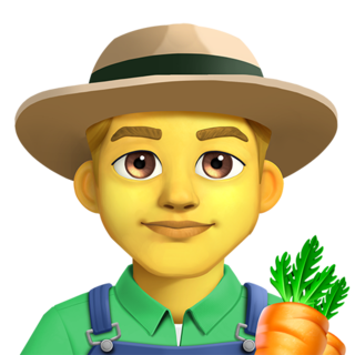 👨‍🌾 Mannelijke Boer Emoji on Twitter Emoji Stickers 13.1
