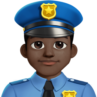 👮🏿‍♂️ Man Police Officer: Dark Skin Tone Emoji on Twitter Emoji ...