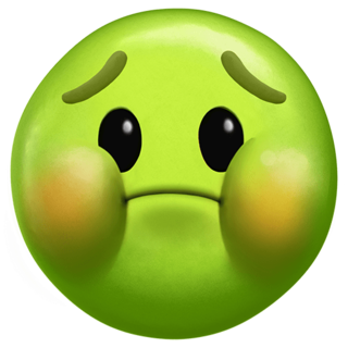 🤢 Muka Mual Emoji on Twitter Emoji Stickers 13.1