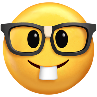 🤓 Rosto De Nerd Emoji on Twitter Emoji Stickers 13.1