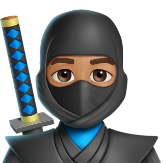 🥷🏽 Ninja: Medium Skin Tone Emoji on Twitter Emoji Stickers 13.1