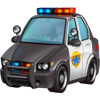 🚓 Police Car Emoji on Twitter Emoji Stickers 13.1