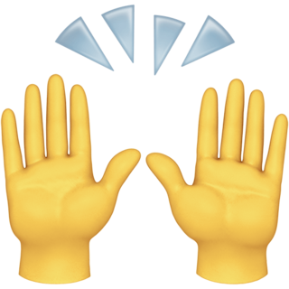 🙌 Manos Levantadas Celebrando Emoji on Twitter Emoji Stickers 13.1
