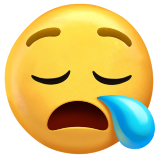 😪 Sleepy Face Emoji on Twitter Emoji Stickers 13.1