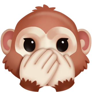 🙊 Singe Ne Rien Dire Emoji on Twitter Emoji Stickers 13.1