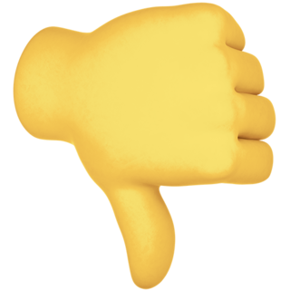 👎 Daumen Runter Emoji on Twitter Emoji Stickers 13.1