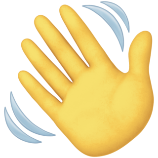 👋 Zwaaiende Hand Emoji on Twitter Emoji Stickers 13.1