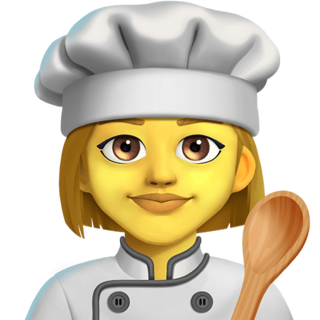 👩‍🍳 Woman Cook Emoji on Twitter Emoji Stickers 13.1