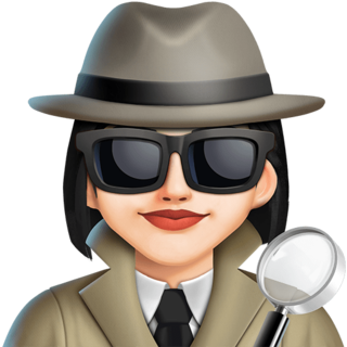 🕵🏻‍♀️ Woman Detective: Light Skin Tone Emoji on Twitter Emoji Stickers 13.1