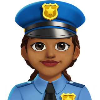 👮🏾‍♀️ Woman Police Officer: Medium-Dark Skin Tone Emoji on Twitter ...
