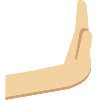 🏼 Rightwards Pushing Hand: Medium-Light Skin Tone Emoji on Twitter ...