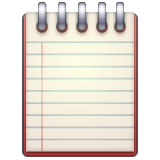 🗒️ Spiral Notepad Emoji on WhatsApp 2.19.244