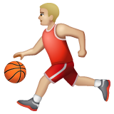 ⛹🏼‍♂️ Man Bouncing Ball: Medium-Light Skin Tone Emoji on WhatsApp 2.21.23.23