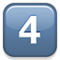 4️⃣ Keycap Digit Four Emoji