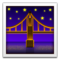 🌉 Bridge at Night Emoji