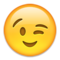 😉 Emoji Visage Faisant Un Clin D’Œil