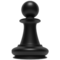 ♟️ Black Chess Pawn Emoji