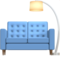 🛋️ Couch and Lamp Emoji