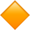 🔶 Emoji Grand Losange Orange