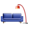 🛋️ Couch and Lamp Emoji
