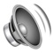 🔊 Speaker with Three Sound Waves Emoji