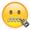 🤐 Zipper-Mouth Face Emoji