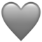Grey Heart Emoji