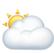 🌥️ White Sun Behind Cloud Emoji