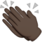 👏🏿 Clapping Hands Sign: Dark Skin Tone Emoji