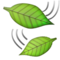 🍃 Leaf Fluttering in Wind Emoji