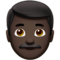 👨🏿 Man: Dark Skin Tone Emoji