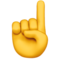 ☝️ White Up Pointing Index Emoji