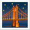 🌉 Bridge at Night Emoji