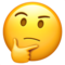 🤔 Thinking Face Emoji