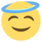 😇 Smiling Face with Halo Emoji