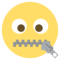 🤐 Zipper-Mouth Face Emoji