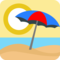🏖️ Beach with Umbrella Emoji