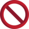 🚫 No Entry Sign Emoji